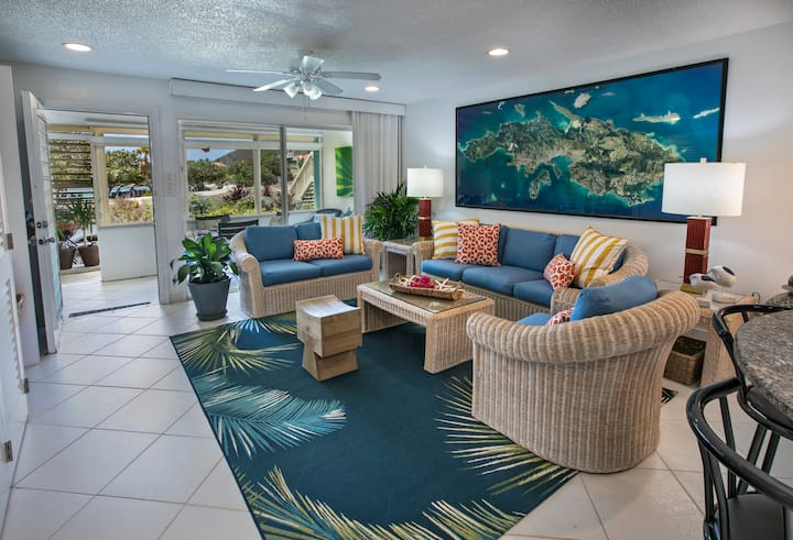 Beachfront Bluestone Bliss @ Sapphire Beach - U.S. Virgin Islands