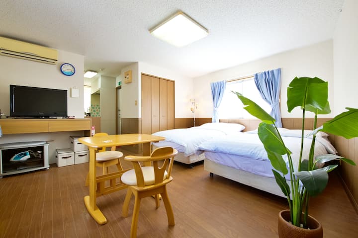 国際通り5分＊最大5名・wifi完備＊シンプルワンルーム＊mk496 - Naha