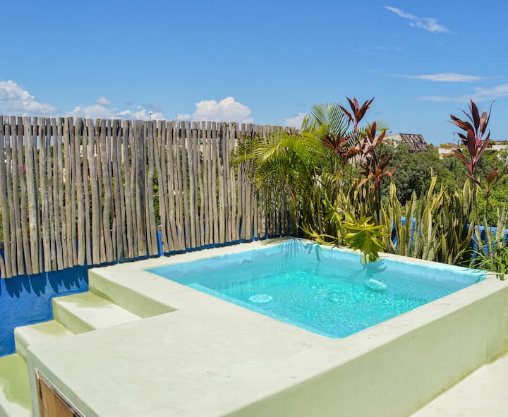 Acogedor Penthouse / Alberca Privada - 圖盧姆