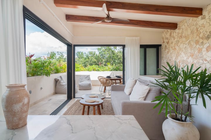 Dual Penthouse 4br Rooftop Pool & Gated Community - Tulum