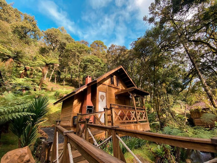 Cabana Família Com Lindo Jardim - Urubici