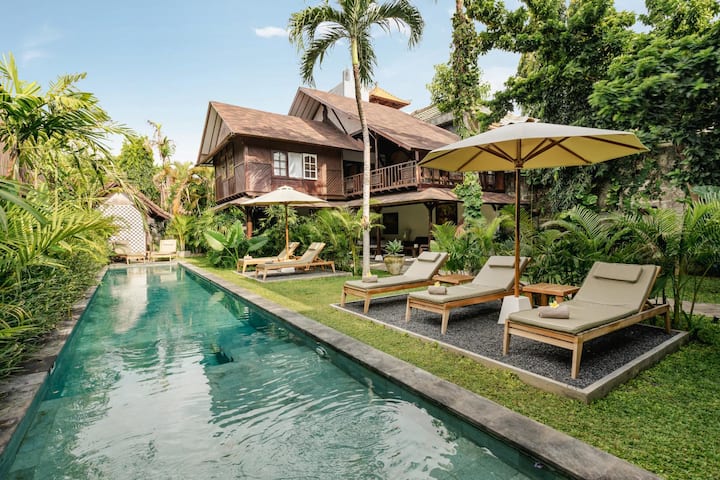 Legian 6br Villa 16px Big Group Walk To 66 Beach - Kuta