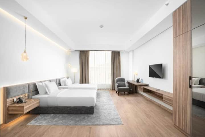 3* New Hotel - Deluxe Twin Bed -Muntaza - Spacious - Doha