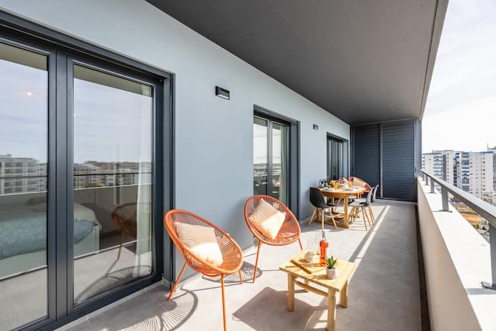 Behappy Huge South Terrace With Lounge And Dinner - Portimão