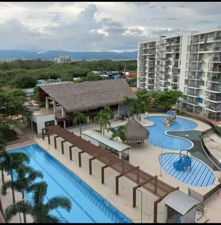 Apartamento Ricaurte. Conjunto La Aldea Peña Azul - Ricaurte
