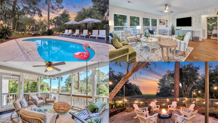 Peaceful Waterfront Family Friendly W/ Heated Pool - Wilmington Island, GA