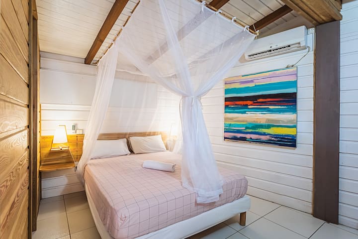 Bungalow Avec Terrasse à 100m De La Plage - Deshaies