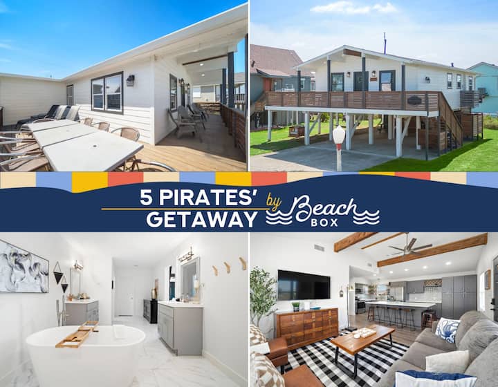 Modern Beach House With Luxury Bath Close To Ocean - Galveston, TX