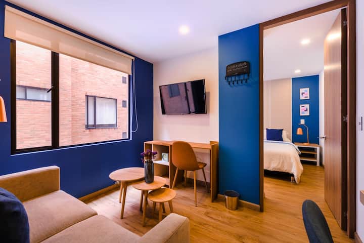 Moderno Y Acogedor Aparta-estudio En Calle 100 - Bogotá