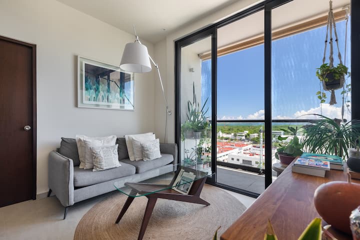 Elegant Design Lagoon View Apartment - Cancún