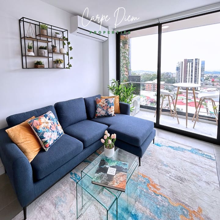 Amazing Sky Garden, Parking, A/c, Wifi, Pool, Gym - San José