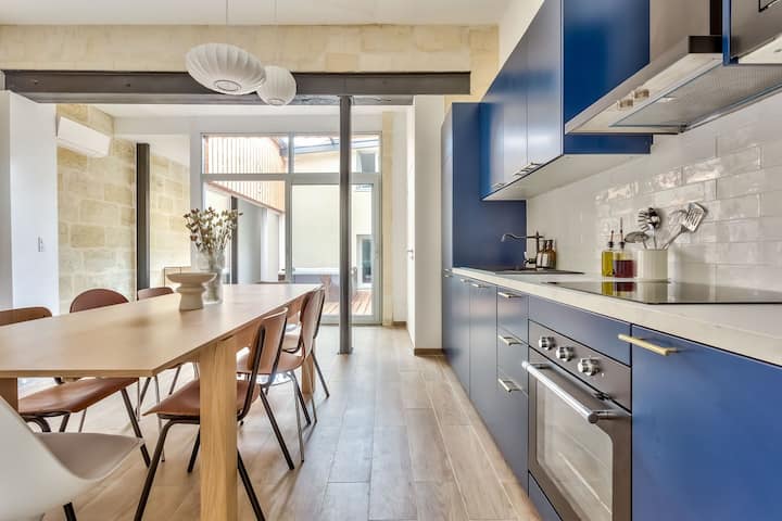 Nocnoc - L'oli Loft De 102m2 Avec Patio Et Jacuzzi - Bordeaux
