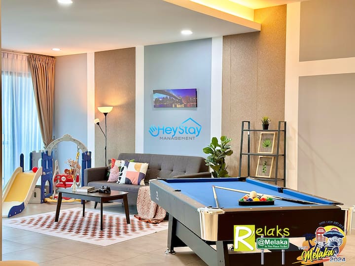 Atlantis 6-10pax/townjonkerst/videosgame/pooltable - Malacca