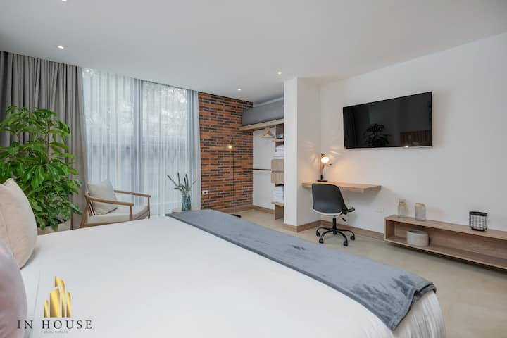 Solei Loft 203 - Apto Cómodo Y Luminoso Con Ac - 메데인
