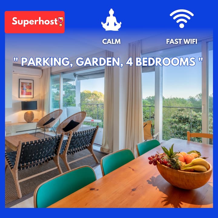 Le Paisible : Parking / Jardin / 4 Chambres - French Riviera