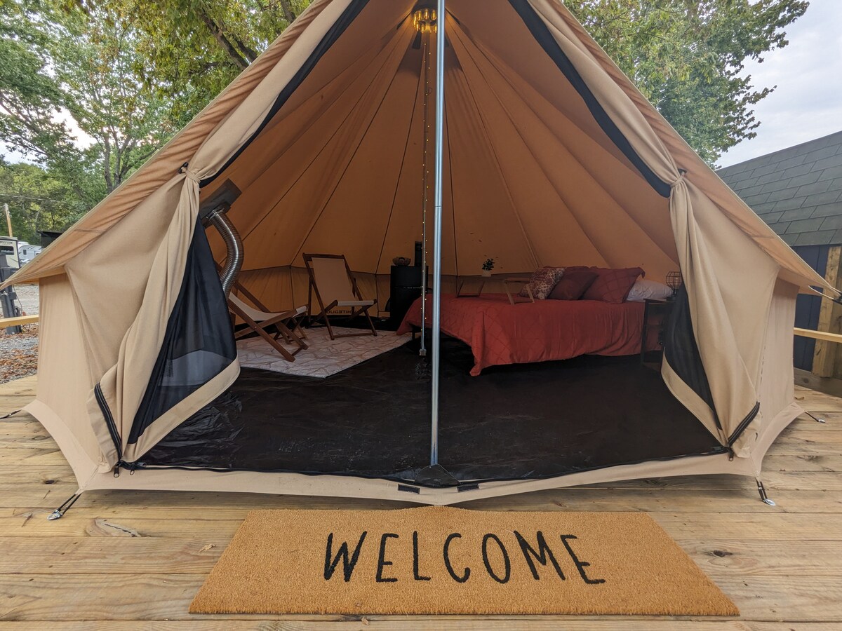 Cozy Glamping Tent (Tent A) - Tents for Rent in Goodlettsville ...