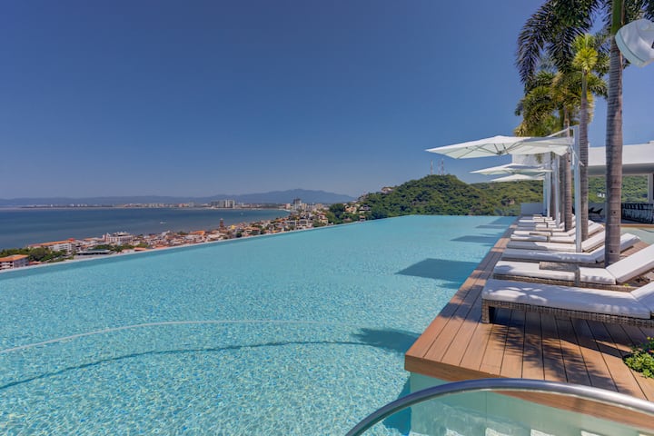 Sohopv Penthouse5 Ocean Views, Heated Rooftop Pool - Puerto Vallarta