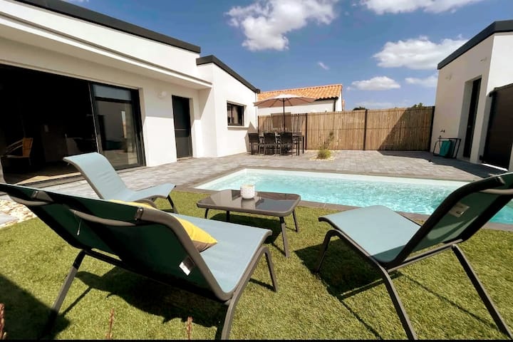 Villa Avec Piscine Chauffée, Plage à 3 Min - Jard-sur-Mer