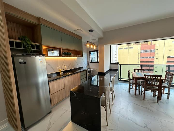 Flat Lindo -100m  Da Praia De Pitangueiras 3123 - Guarujá