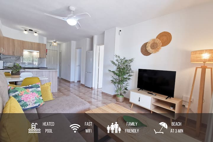 Tropical Palms / Heated Pool /Sunny Terrace /Wifi - Los Cristianos