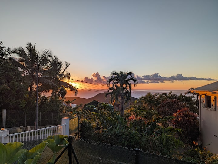 Bungalow Waves Vue Mer Avec Parking Privé - Martinica
