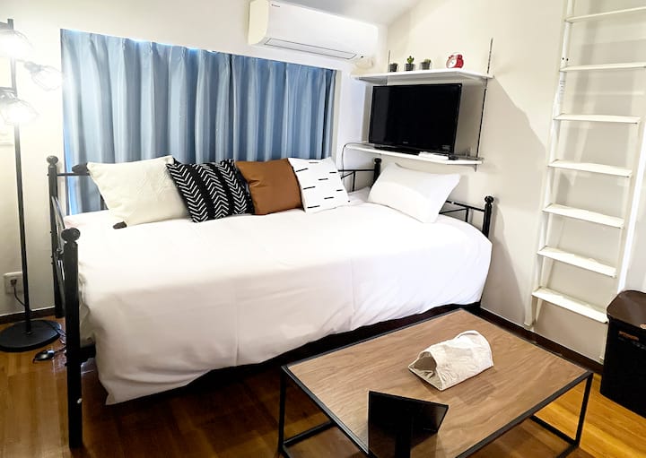 H3)shinjuku Shin-okubo! Free Pocket Wifi Twin Bed! - Harajuku