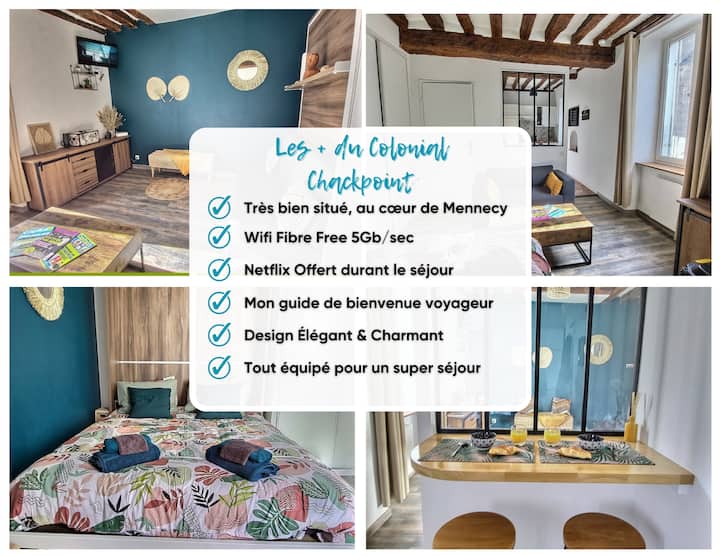Petit Loft Cosy Proche Paris/netflix/check-in Auto - Le Coudray-Montceaux