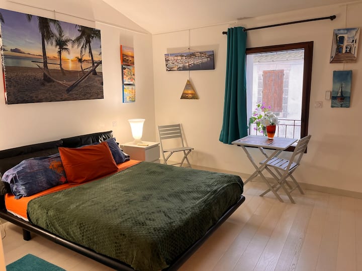Chambre Spacieuse, Salle De Douche Privée, Clim - Aigues-Mortes