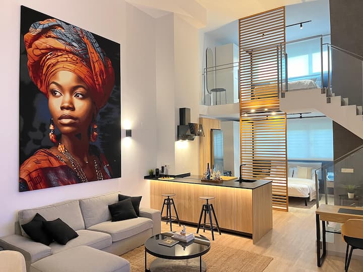 Exclusive & Lovely Designed 2bd Loft In Valencia - 