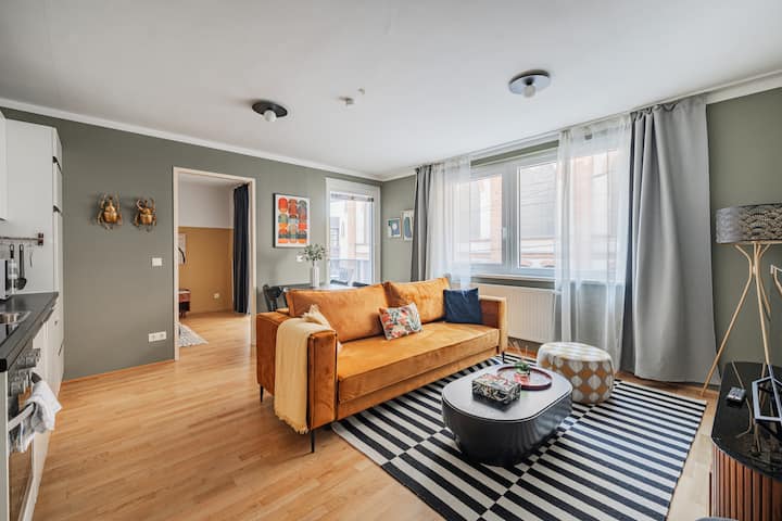 Modernes Apartment, Parkplatz, 1br, Terrasse, 50m2 - Wien