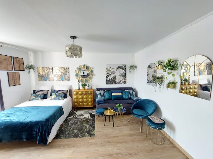 A Jungle Studio Climatisé/ 2min Rer B, 15min Paris - Aubervilliers