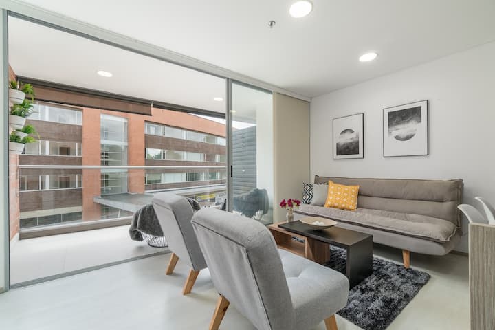 Spacious 1 Br Apt W Balcony/near Airport/gym 9 - Rionegro