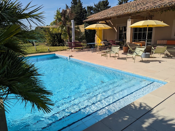 Villa Grande Piscine Et Tennis Proche Alpilles - Graveson
