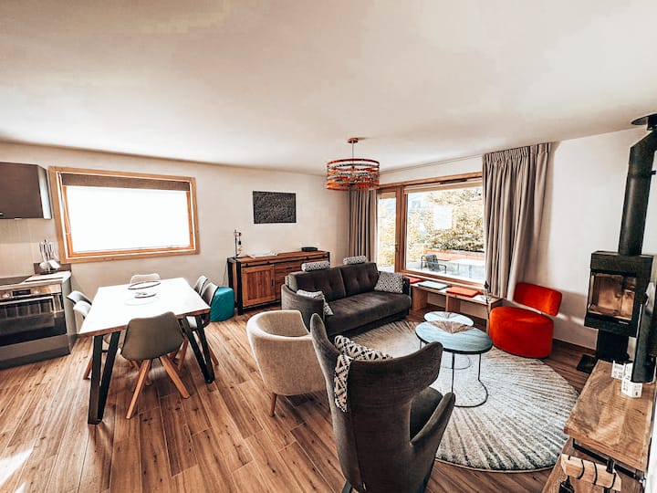 "Génépi", Appartement De Charme 6 Pers. - Le Monêtier-les-Bains