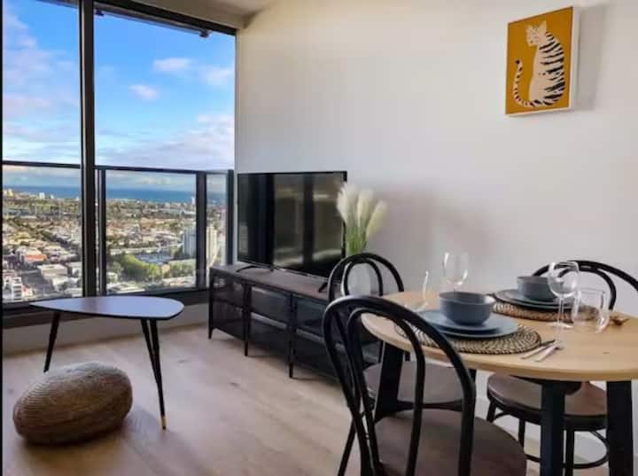 Level 32 Unobstructed Bay View. 5 Min To Crown - Melbourne