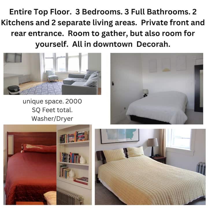 Xl Downtown 3 Bedroom Loft No Cleaning Fee. - Decorah, IA