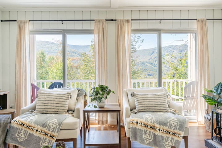 Stunning Mountain View | Ski/wi-fi/wood Stove/pool - Hunter, NY