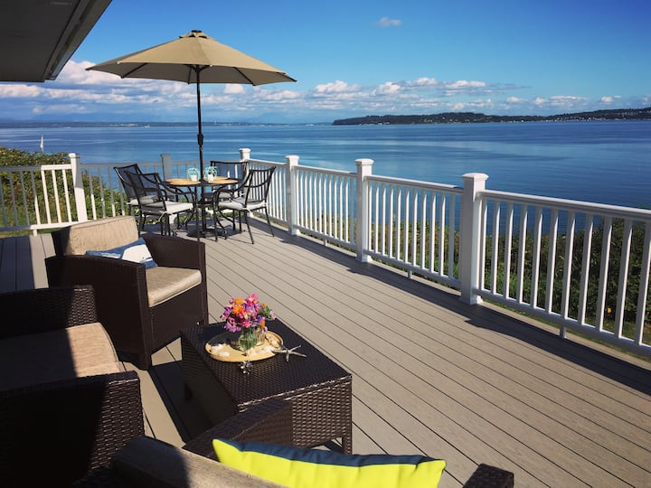 Mid-century Modern Waterfront On Private Beach - San Juan Islands, WA