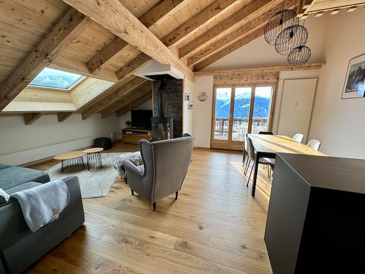 Appartement Rénové - Vue Sur Montagne - Sierre