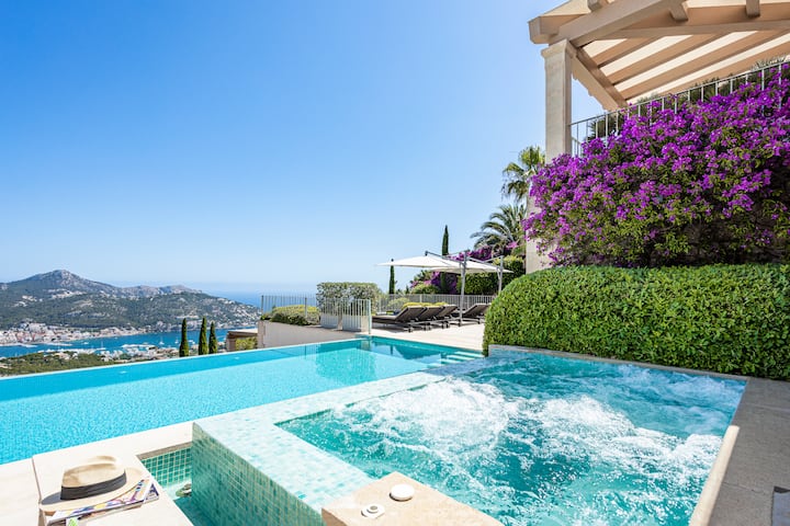 Sea View- Heated Infinity Pool- Jacuzzi- Bbq - Sant Elm