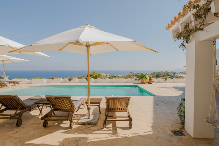 Sea Views- Salt-water Pool- Gym- Bbq- Home Cinema - Islas de Ibiza