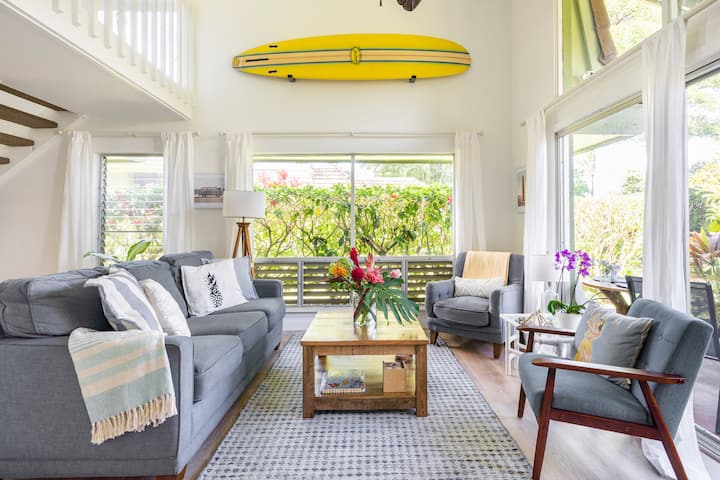 Natural Hawaiian Light And Tropical Breezes Fill Hale Indigo - Kauai, HI