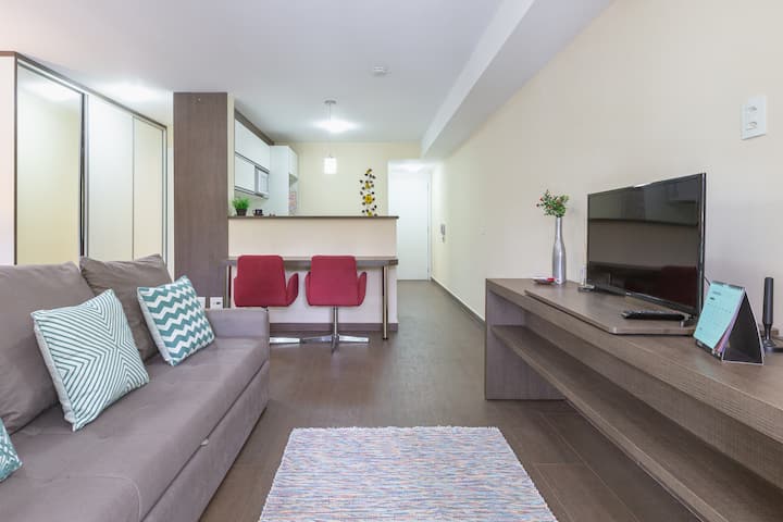 Lindo Studio Na Mooca - 50 M2, Com Sacada, Garagem - São Paulo