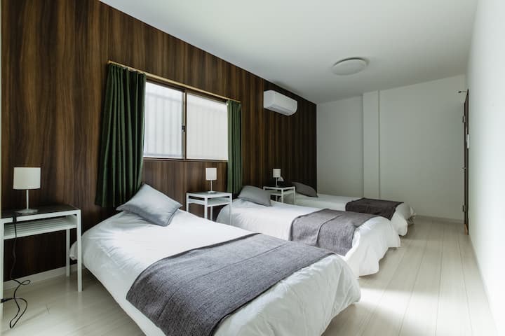 7 Free Bicycles And King Size Bed Room In Tenma - 이타미시
