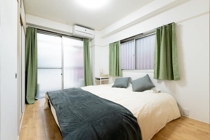 3 Bedrooms For 8ppl W/ Unlimited Wifi And Netflix - Namba Station - Osaka