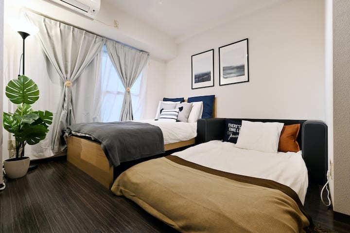 9928/500m From Shinsaibashi/city Cente/wifi/401 - Osaka