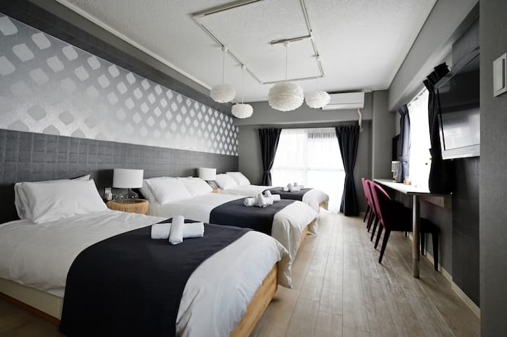 Shinosaka 2min Walk Deluxe/freeluggagedropping5pax - 