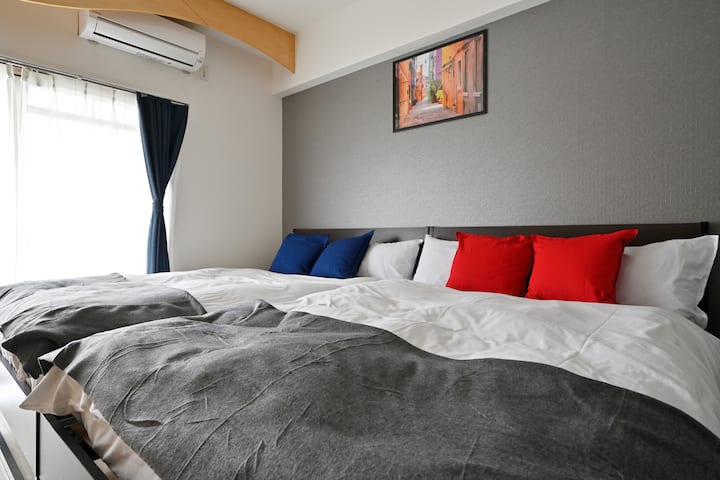 3ppl/805/6 Mins To Nihonbashi/dotonbori/wifi/a0603 - Osaka