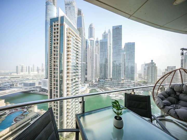 Deluxe 3 Bedroom With Marina & Sea View - Dubai Marina
