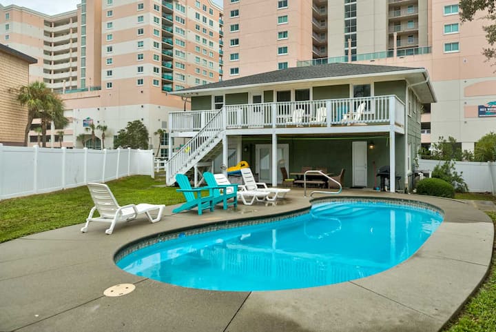 Nmb House, Pet Friendly, Fenced In Yard W/ Pool - South Carolina